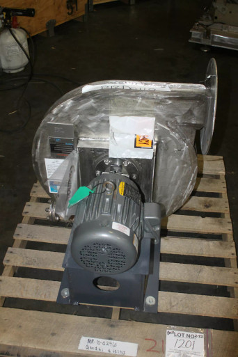 NEW STAINLESS BUFFALO HOWDEN BLOWER 500 CFM 3RE CW900 3HP 208-230/460V ...