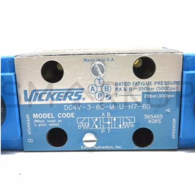 New In Box VICKERS DG4V-3-6C-M-U-H7-60 Directional Spool Valve ...