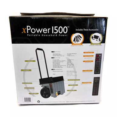 Xantrex XPower 1500W Portable PowerPack 120VAC 12VDC Outputs 802-1500 w ...