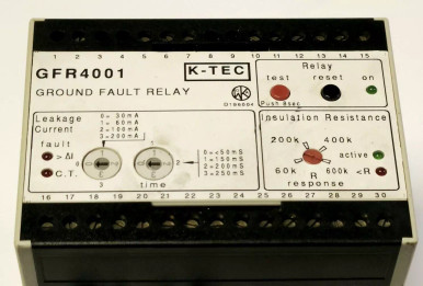 K-TEC GFR4001 Ground Fault Relay Module 24 110 VAC Littelfuse Replacement