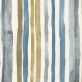 DARA STORM BLUE Floral Print Upholstery And Drapery Fabric