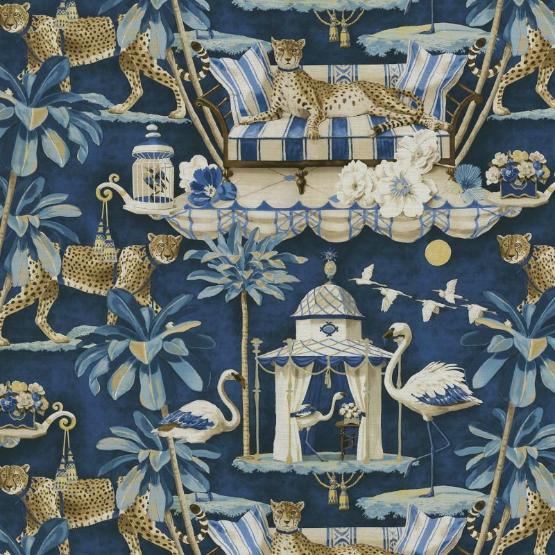 Blue Upholstery Fabric | Blue Drapery & Curtain Fabric