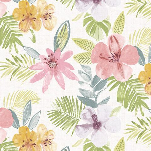 ERICKSON ROSE MIST Floral Print Upholstery And Drapery Fabric