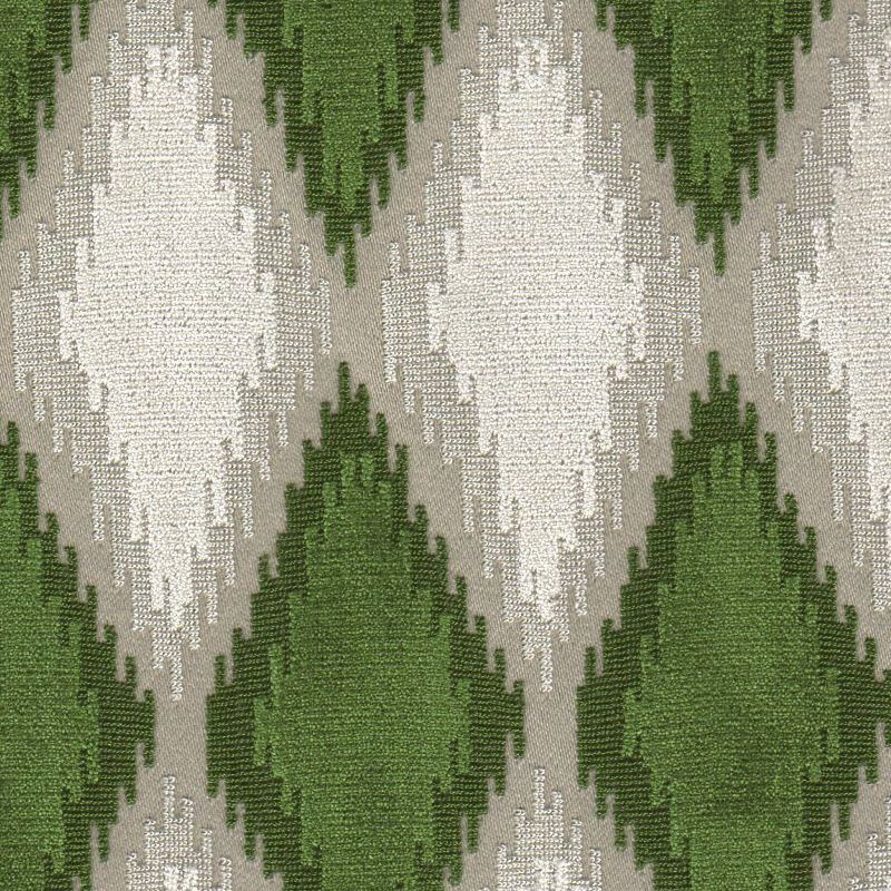 BRAYTON JADE Lattice Cotton Blend Velvet Upholstery Fabric