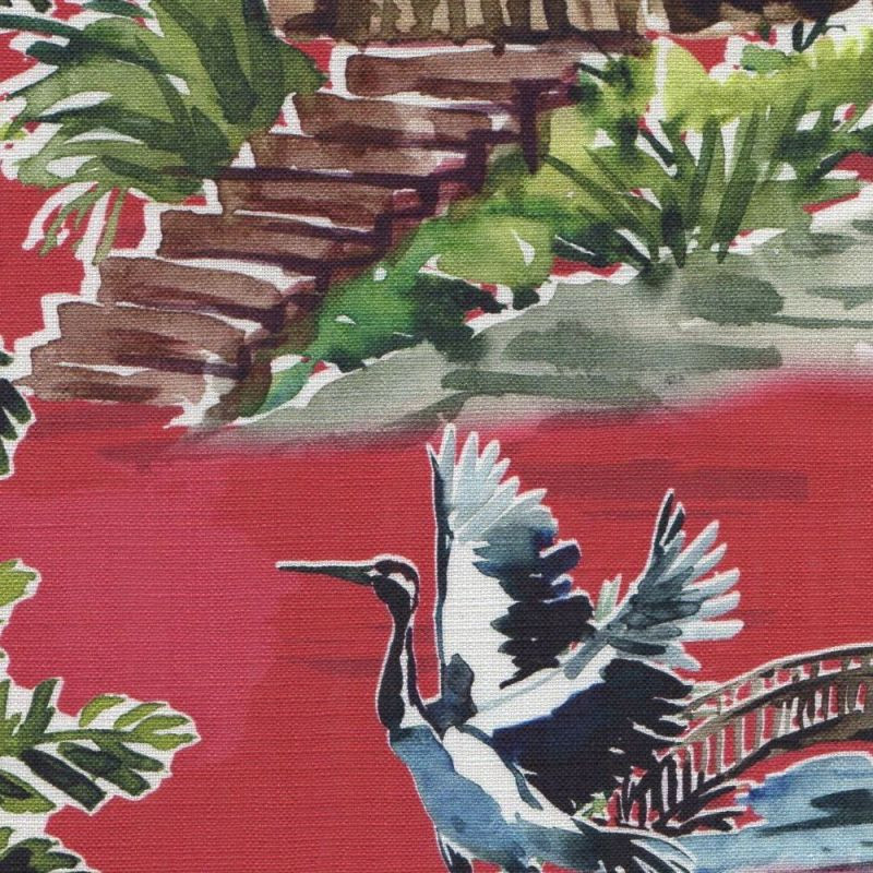 EMPEROR RUBY Print Upholstery And Drapery Fabric