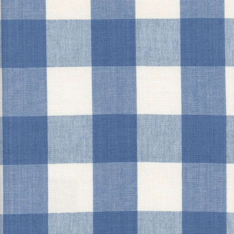 CHESTER SKY/ANTIQUE WHITE Check Upholstery And Drapery Fabric