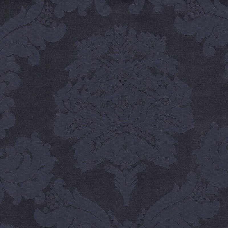 DAMASCO 61 55IN INK Floral Damask Upholstery And Drapery Fabric