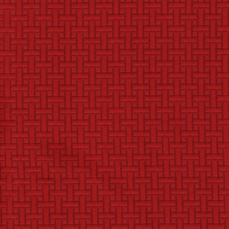 Performatex O'RATTAN JOCKEY RED Lattice Indoor Outdoor Upholstery Fabric