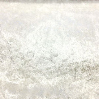 RUMPLE PURE WHITE Velvet Upholstery And Drapery Fabric