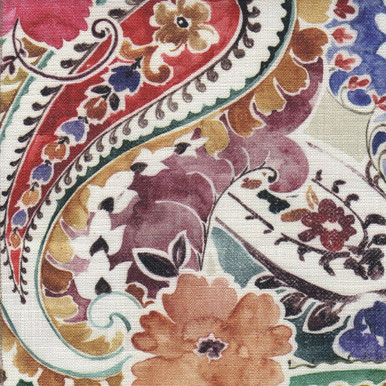 FINLEY MULTI Paisley Print Upholstery And Drapery Fabric