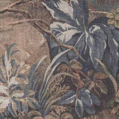 HATFIELD TAPESTRY Floral Linen Blend Drapery Fabric