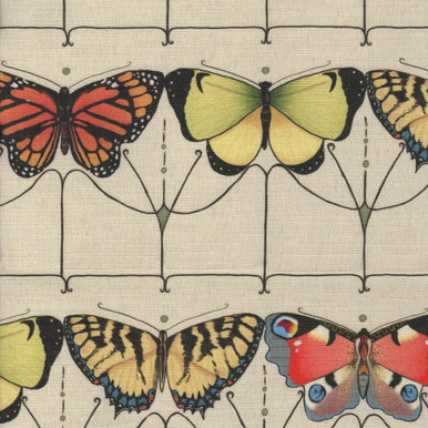 PAPILLON CARNIVAL Print Upholstery And Drapery Fabric