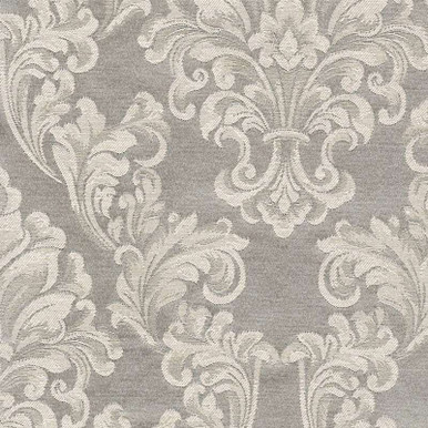 ANDOVER PLATINUM Floral Damask Upholstery And Drapery Fabric