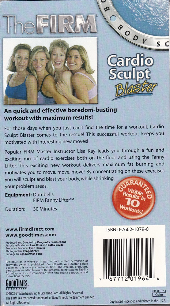 The Firm CARDIO SCULPT BLASTER - VHS Workout - Gemini Variety - New and ...