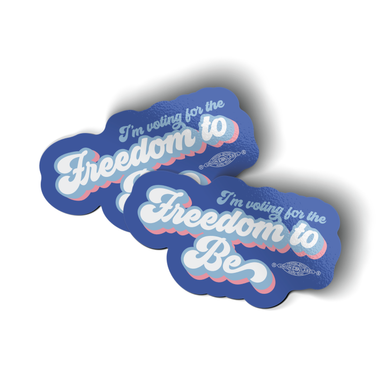 Freedom To Be (3.5" x 2" Vinyl Sticker -- Pack of Two!) - Texas ...