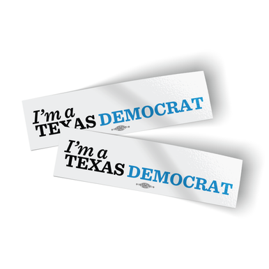 I'm A Texas Democrat (6" x 1.6" Vinyl Sticker -- Pack of Two!) - Texas ...