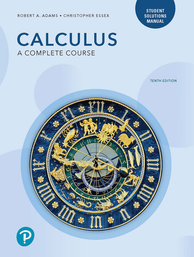 Adams, Student Solutions Manual for Calculus: A Complete Course