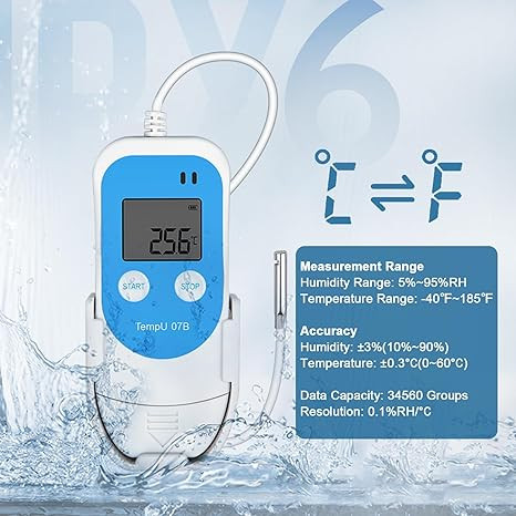 Tzone Temperature Humidity Data Logger ‎TempU07B