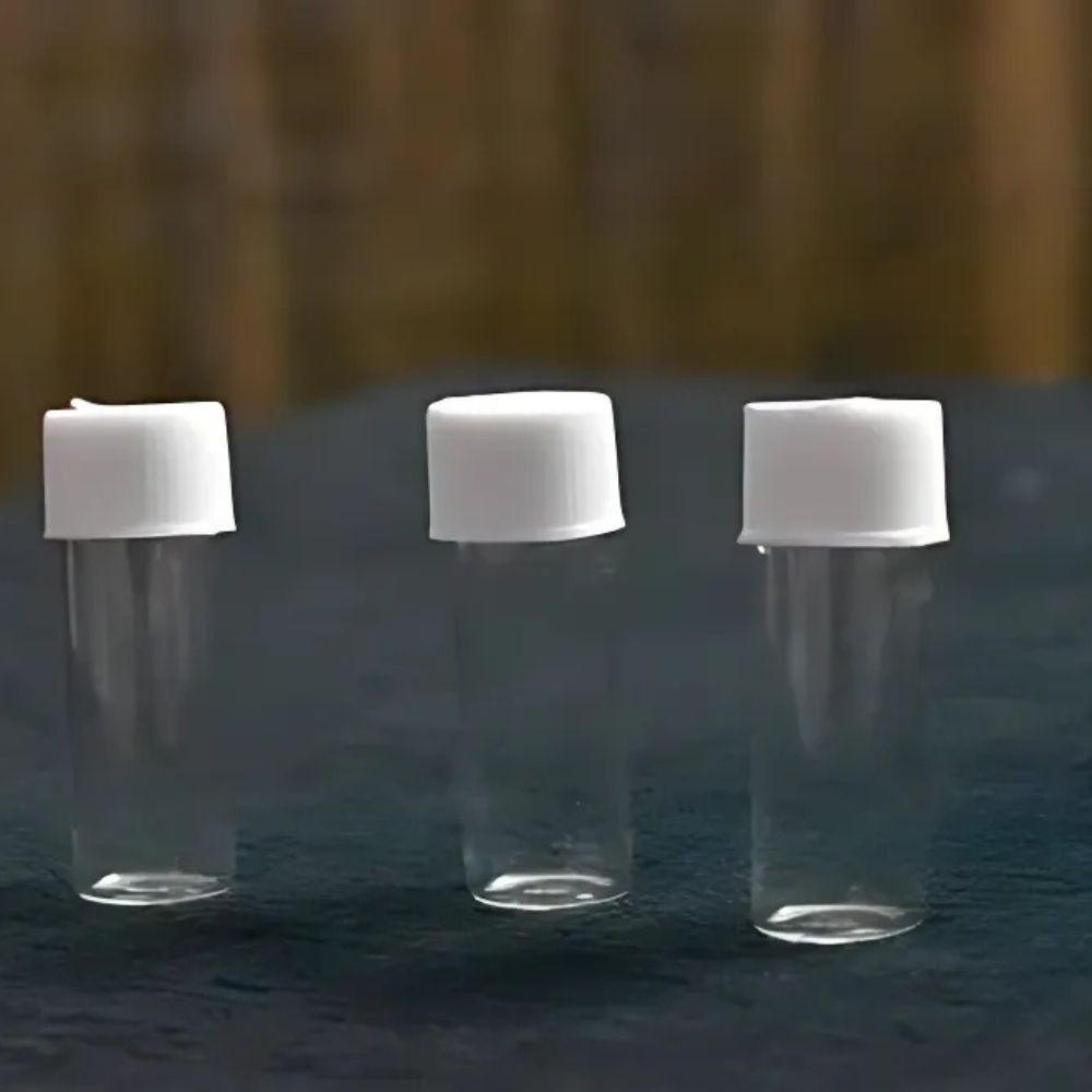 SCISPECTRUM Transparent 0.5 Dram Glass Vials for Homeopathic White ...