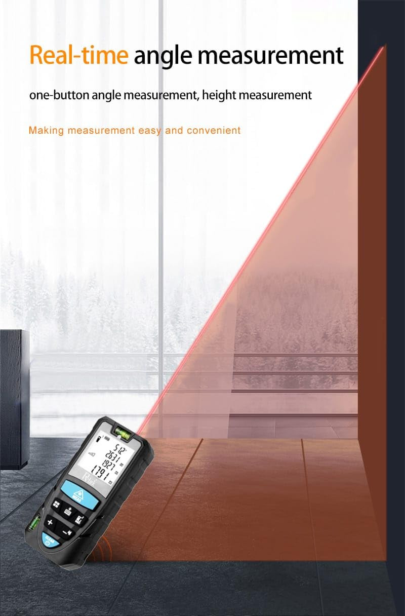 R-TEK Digital Laser Distance 50 Meters Range, Continuous Measurement ...