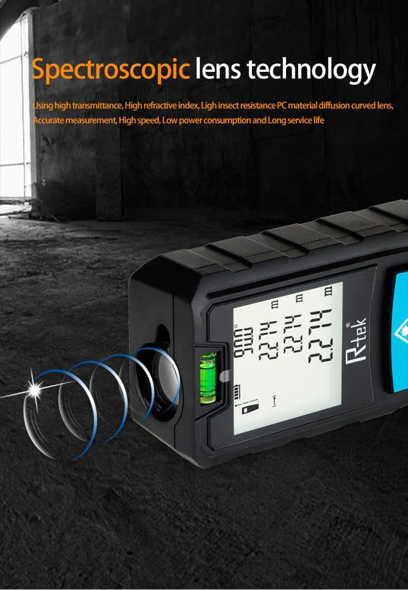 R-TEK Digital Laser Distance 70 Meters Range, Continuous Measurement ...