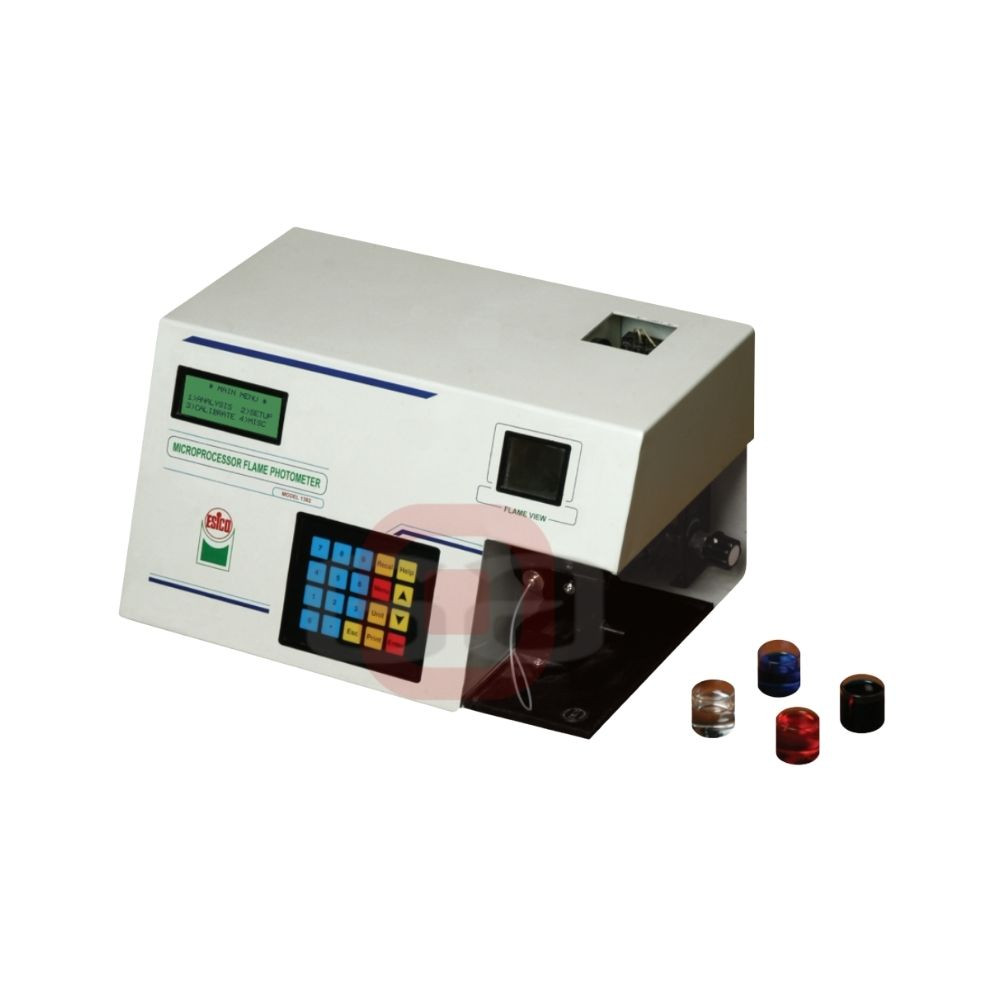 EI Microprocessor Flame Photometer Model 1382: Na & K Analyzer with 5 ...