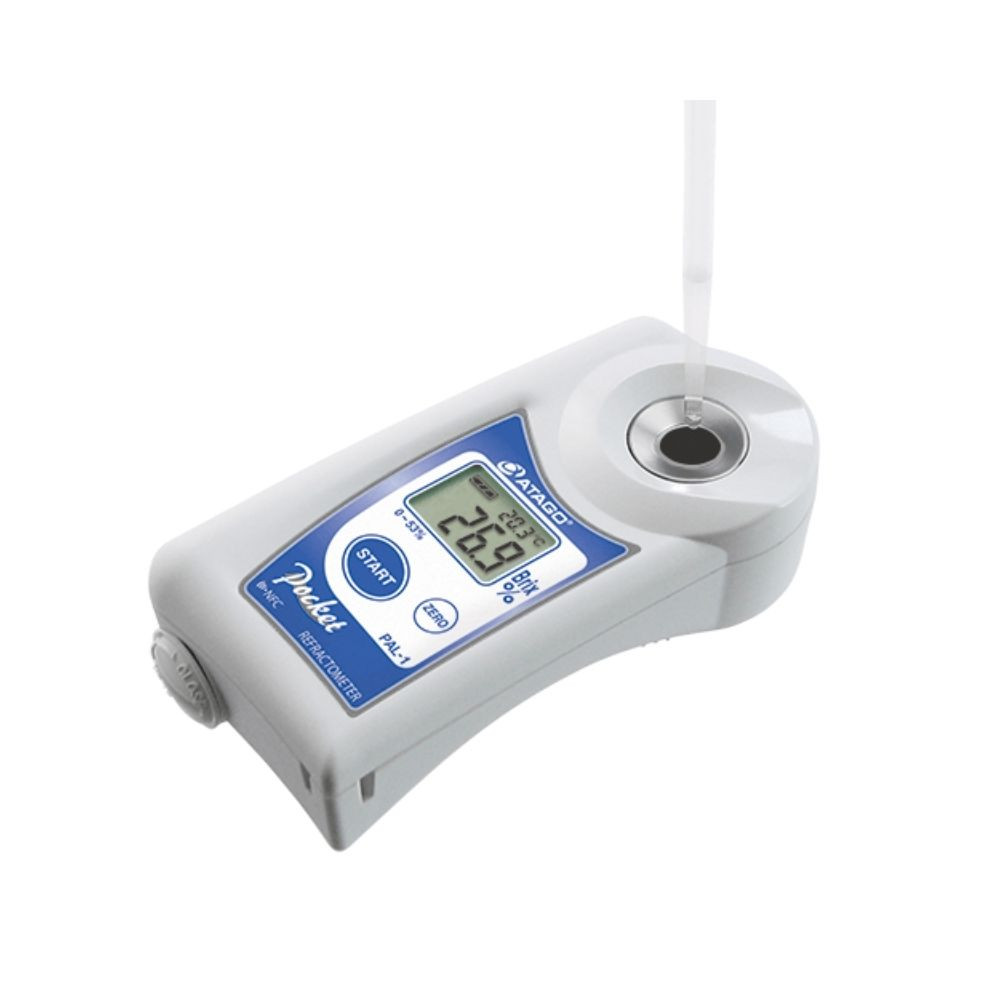ATAGO PAL-1 (NFC) Digital Pocket Refractometer | 0.0–53.0% Brix | Water ...