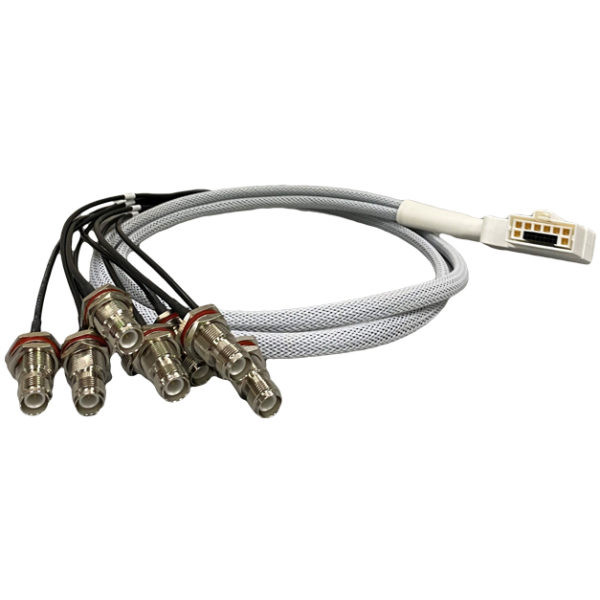 Acceltex 8 Port Dart Cable Assembly With RPTNC Bulkhead Jack Connectors ...