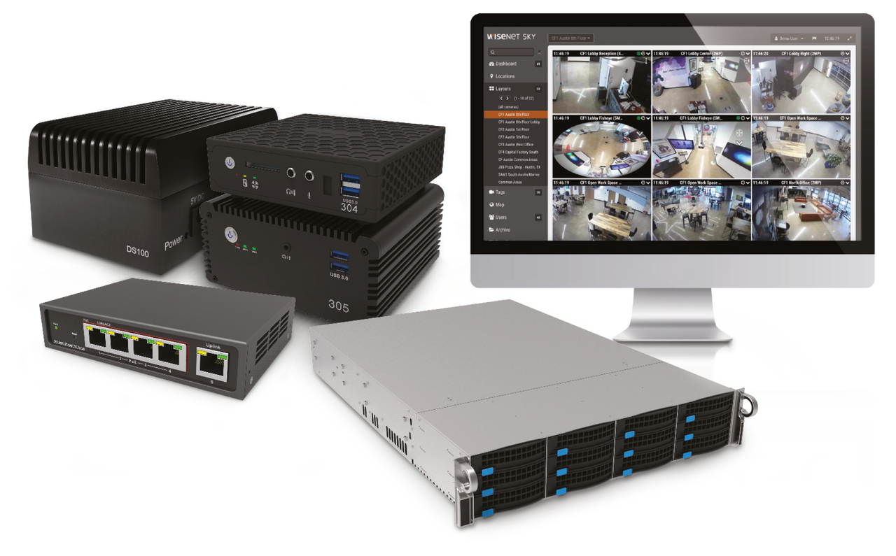 WISENET SKY CMVR 820 WITH 72TB RAID 6 (E