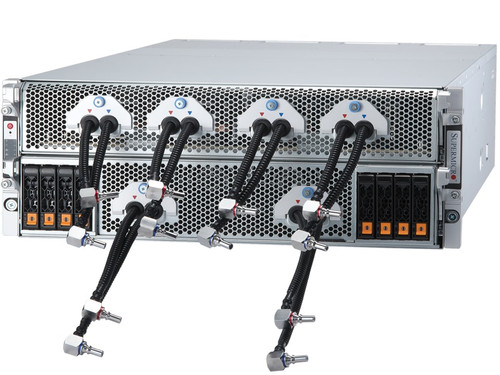 Supermicro GPU SuperServer - DP Intel 4U Liquid-Cooled System with ...