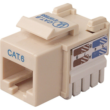 Belkin Channel certified CAT6 RJ45 Keystone Jack supports both T568A ...