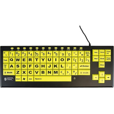 Ergoguys Ablenet Visionboard 2 Large Key Keyboard Wired Black Print On ...
