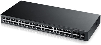 Zyxel Hybrid Cloud Switch, 48-Port Gigabit Smart Managed Switch With 4 ...