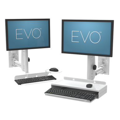 Jaco Evo Wa Ot Jt Wall Arm With Open Keyboard Tray, Mouse Surface And ...