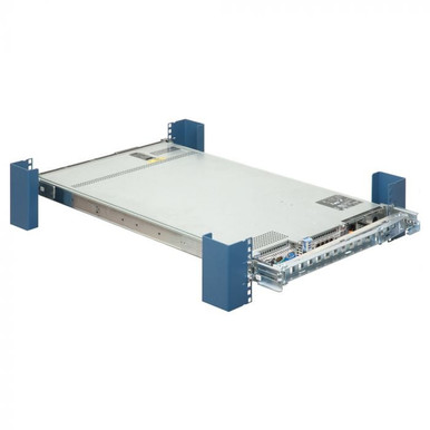 Rack Solutions 2 Post Rack Shelf - 7In Solid Flanges Down - 1USHL ...