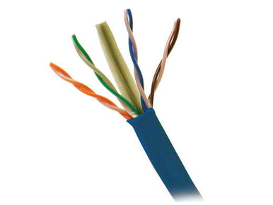 CAT6 PLENUM BLUE SOLID 1000FT BULK CABLE