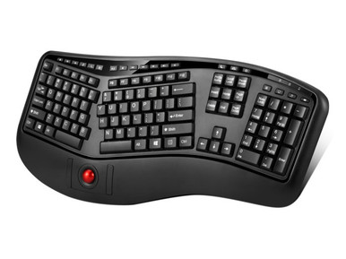 Tru-Form Wirless Ergo Trackball Keyboard