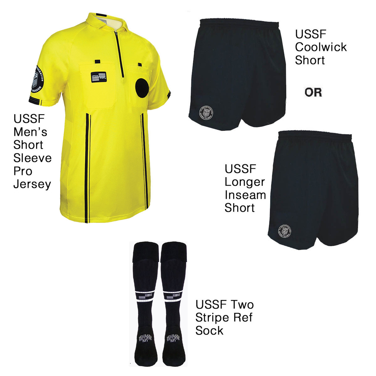 Referee Uniforms - USSF Pro Uniforms - Kits - Official Sports International