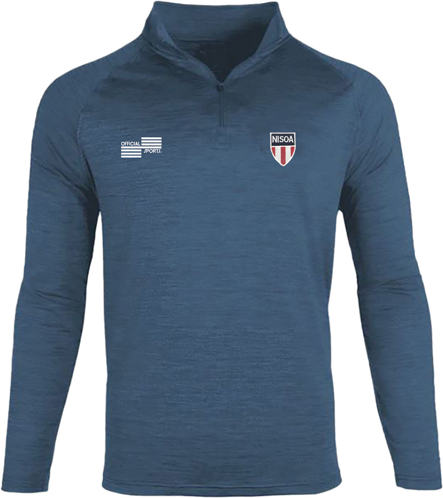 2333N NISOA Subtle Pattern 1/4 Zip - Official Sports International