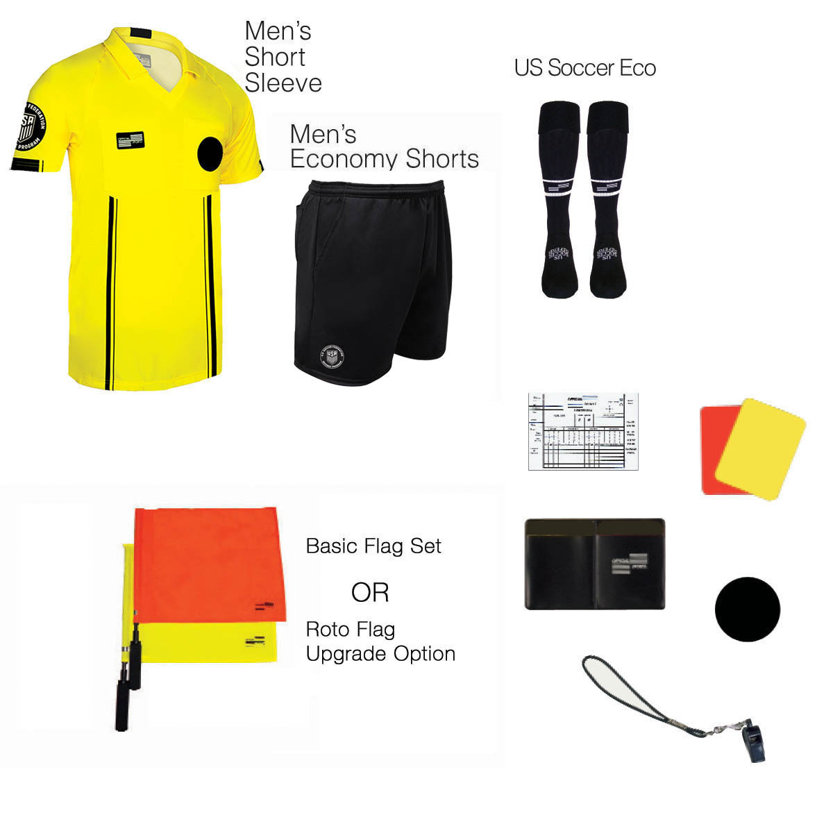 Referee Uniforms - USSF Economy Uniforms - Kits - Official Sports ...
