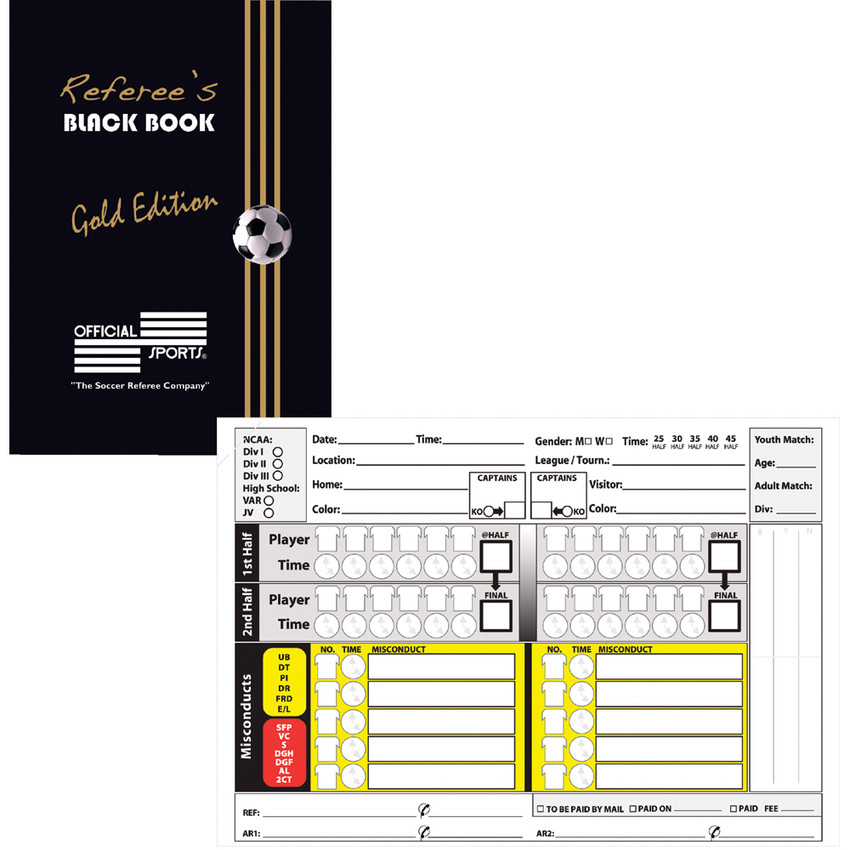 6096 Referees Black Book Gold Edition - Official Sports International