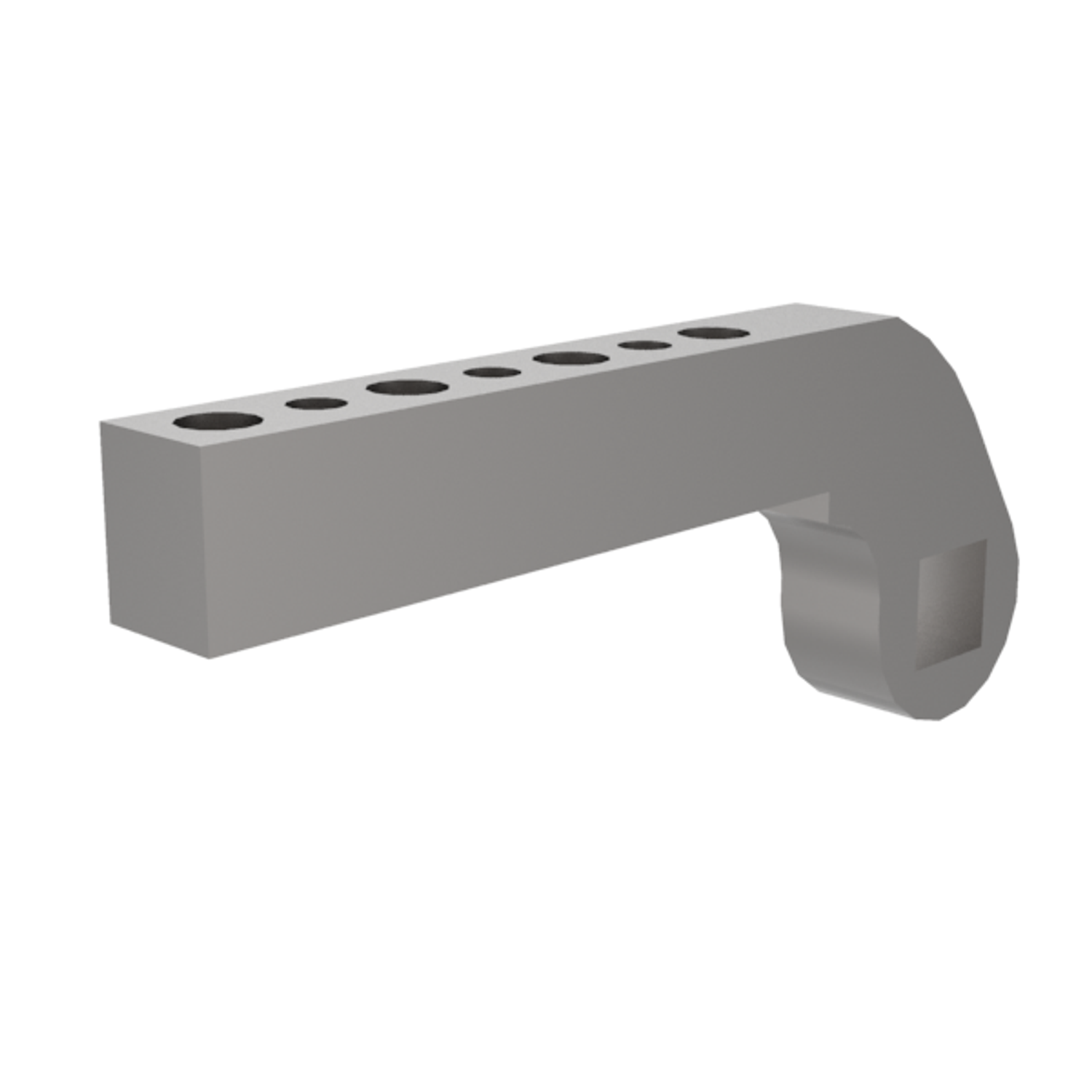 B8JG-1218-1 - Spannarm, seitlich, NAAMS, Länge 150 mm, 11 mm Durchgangsbohrung, mit ...