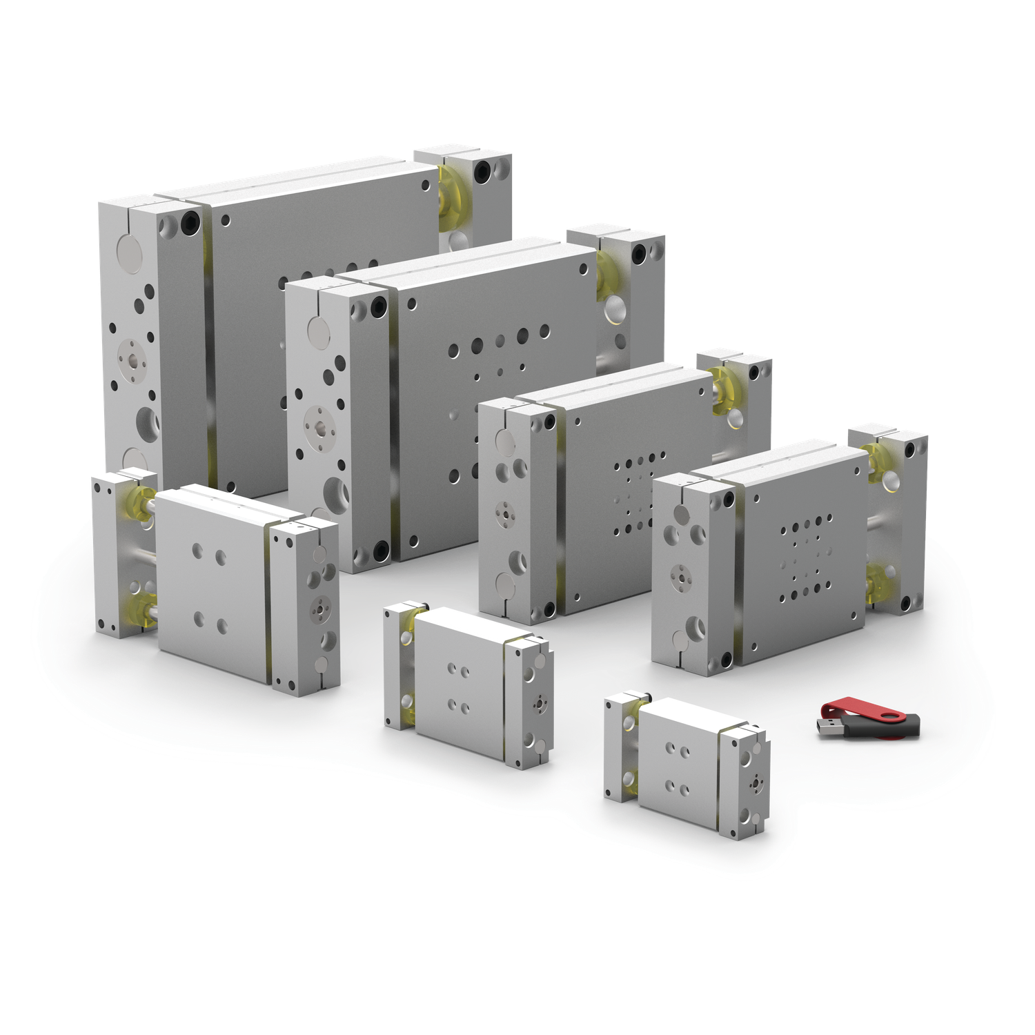 DLB-10-L-C-4 - Base Slide,Internal Power,Long Body - DESTACO