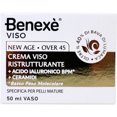 BENEXE' VISO CREMA RISTRUTTURANTE NEW AGE OVER 45 PELLI MATURE VASO 50 ...