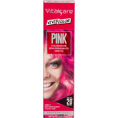VITALCARE VIVID COLOR PINK COLORAZIONE CAPELLI SEMI PERMANENTE 100 ML ...