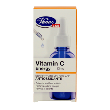 VENUS LAB VITAMIN C ENERGY CONCENTRATO ANTIOSSIDANTE 30 ML 200mg - PiùMe