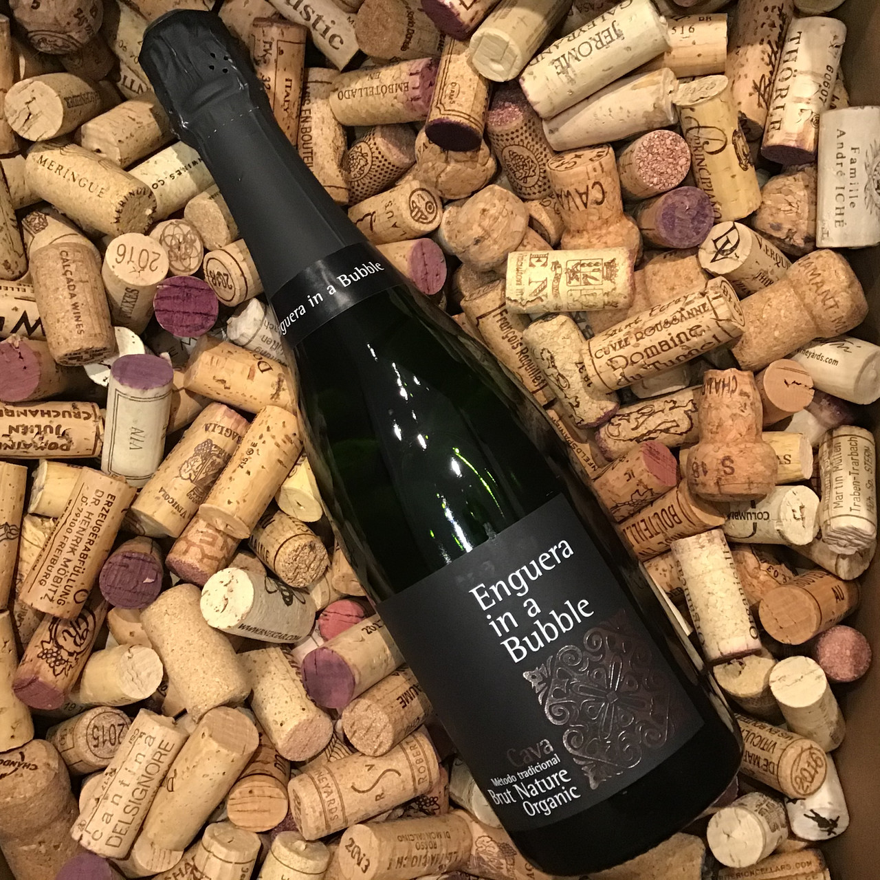 (H) Bodegas Enguera - Enguera in a Bubble - Organic Brut Nature Cava ...