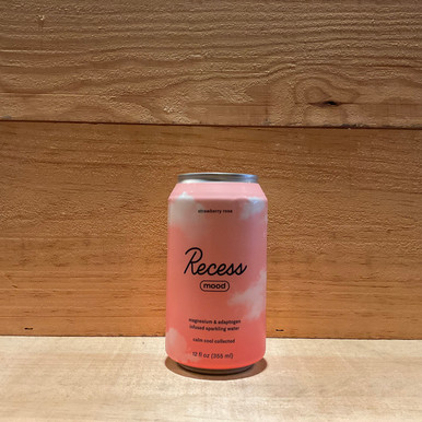 Recess - Mood Strawberry Rose - Mg & Adaptogen infused Sparkling water ...