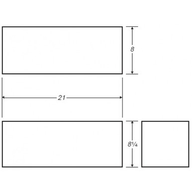 5 Gallon Rectangle Plastic Tank