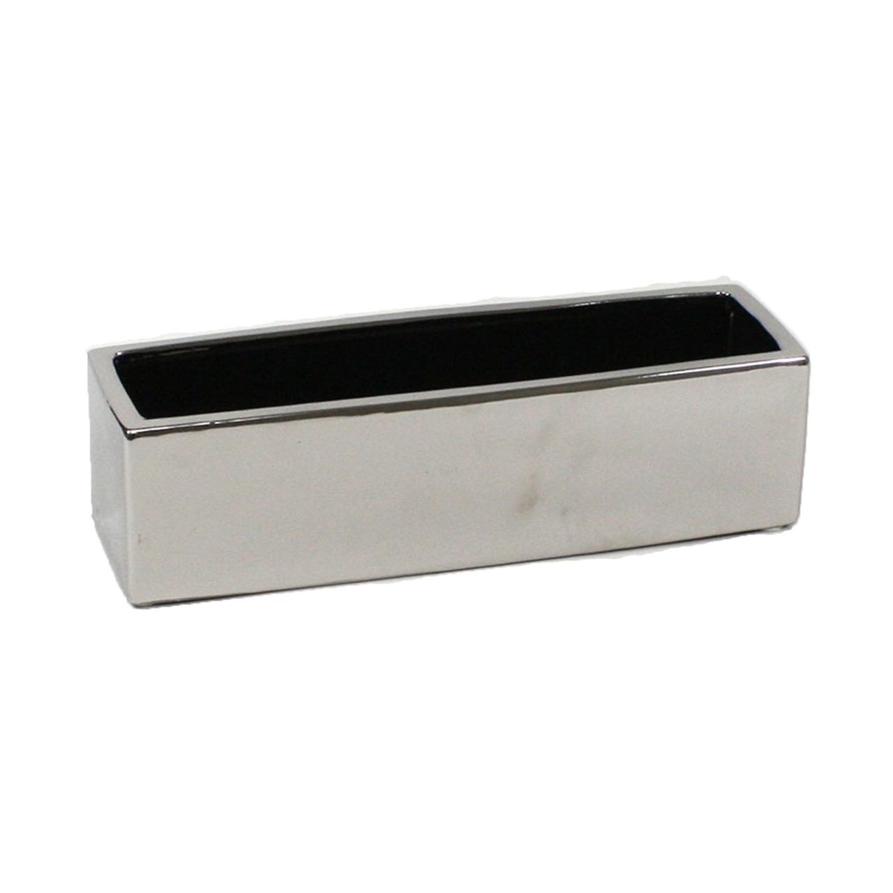 CBR1444WT - White Long Flat Rectangle - 14"x4"x4", Case Pack: 4 pcs